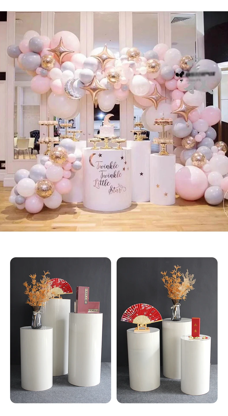 Cylinders Pedestal Decor Stand Round Pillars Plinth Column Cake Dessert ...