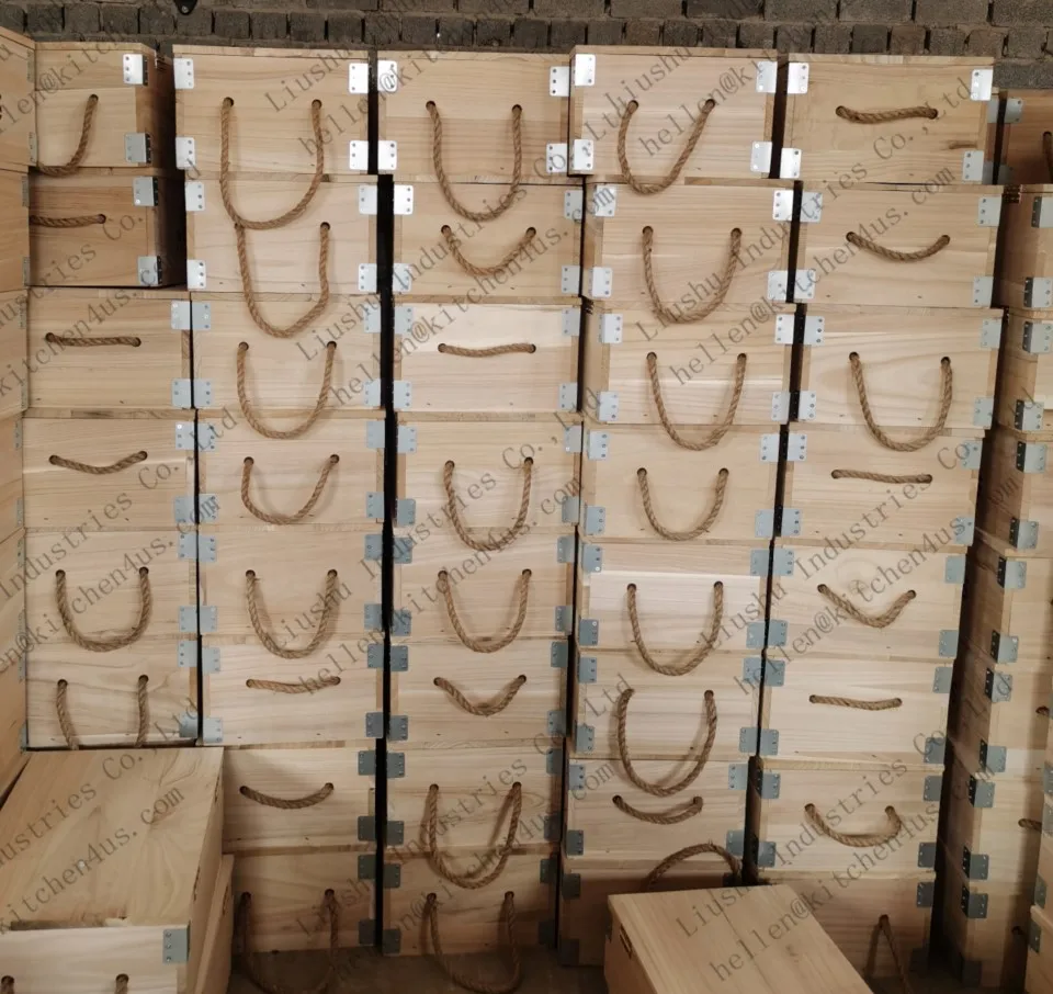 Factory Pre-Seasoned Cast Iron Dutch Oven Camping Wooden Box Set ...