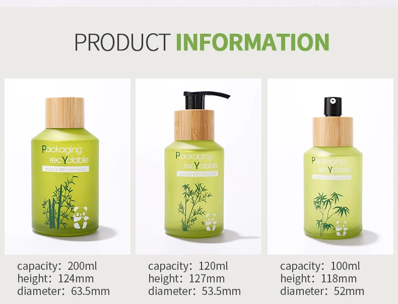 Eco Friendly Slanted Shoulder Green Frosted Pump Spray Bottle with ...