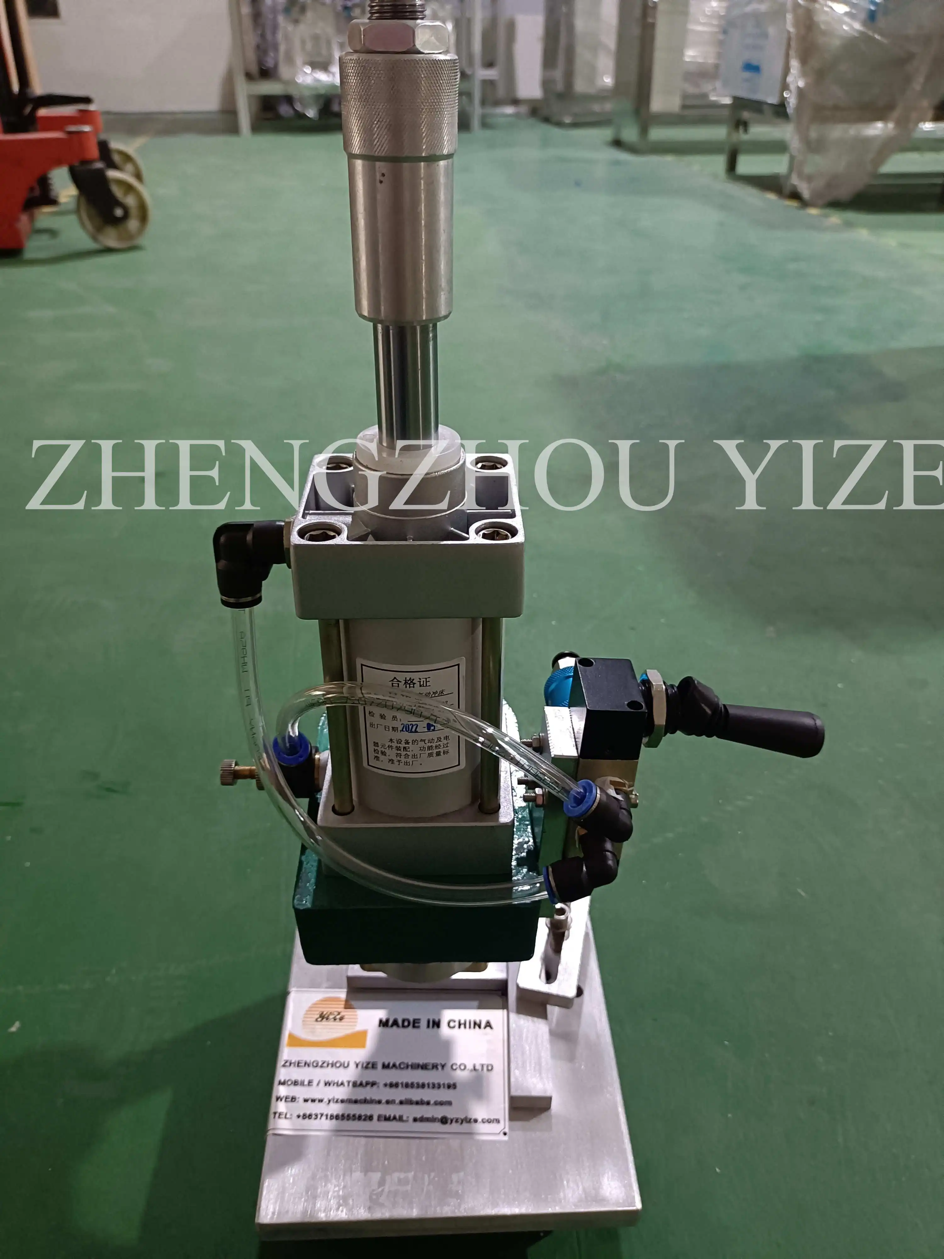 Small Pneumatic Logo Embossing Stamper - Soap Printing Press Machine