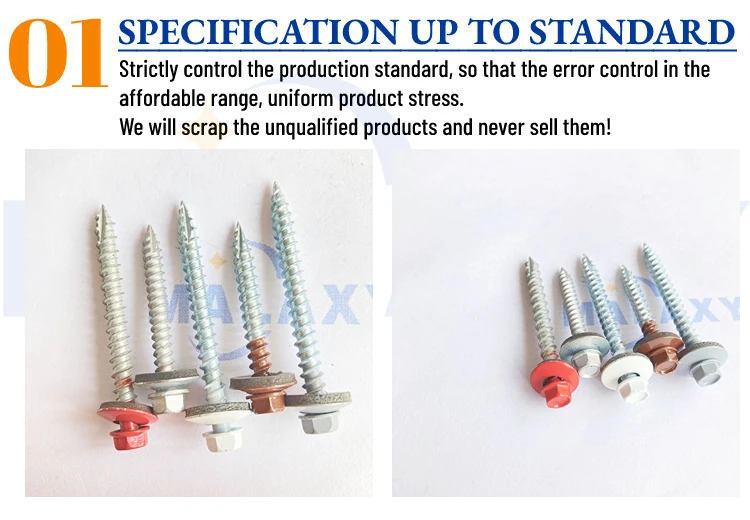 Malaxy Hex Indent Flange Head Self Tapping Screw Type 17/ Roofing Screw ...