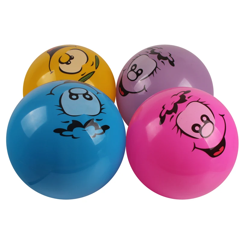 9 Inches Pvc Toy Ball Smile Face Pattern Custom Design Cheap Pvc ...