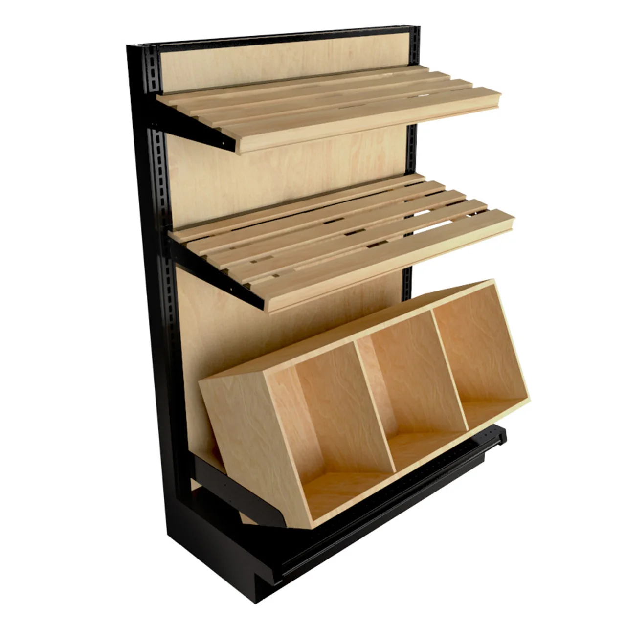 Wooden Bakery Showcase - Elegant Display Solutions