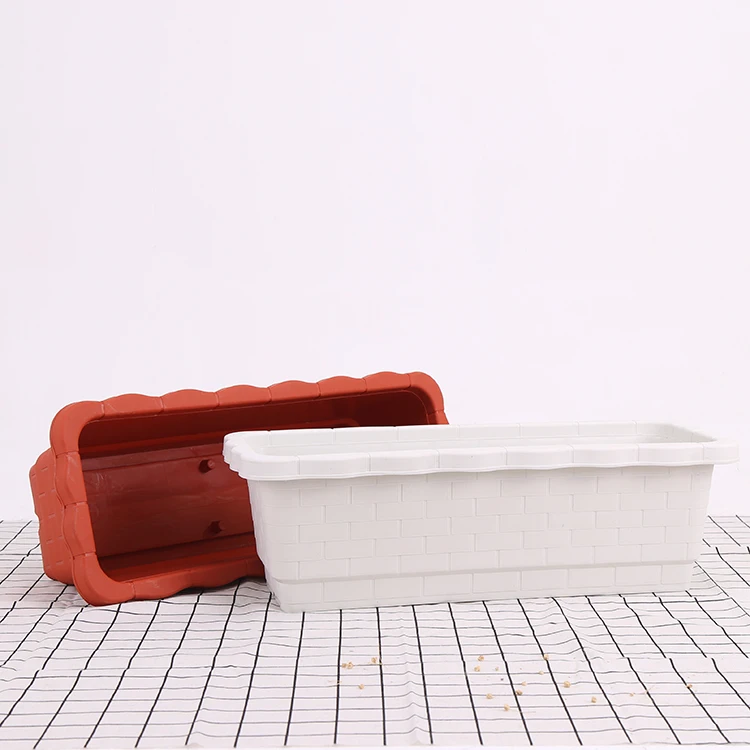 Hot Clear Long Wave Rectangular Seedling Plastic Flower Pots For Sale ...