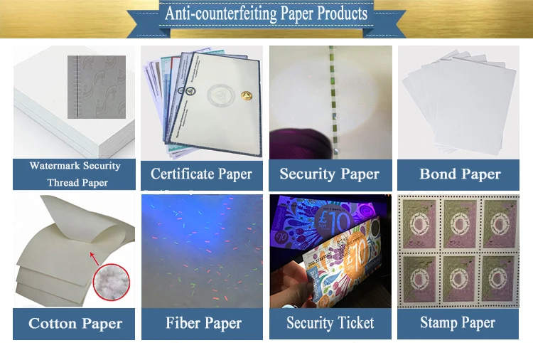 Security Window Hologram Thread A4 Paper,Strip And Thread Cotton Linen ...