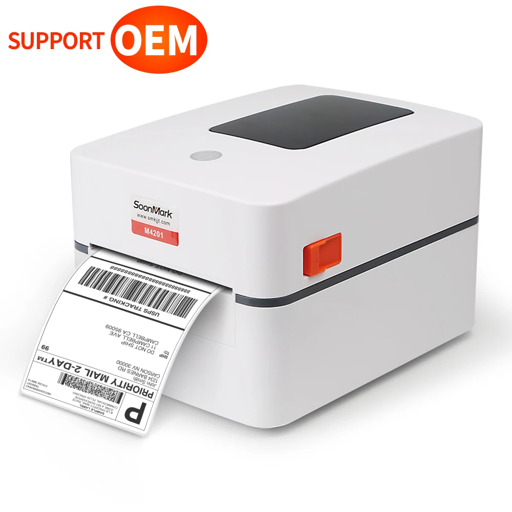 M4201 4x6" Thermal Shipping Label Printer,Barcode Printer For Shipping ...