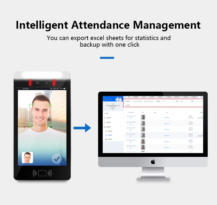 High-definition Touch Biometric Recognition Face Recognition Access ...