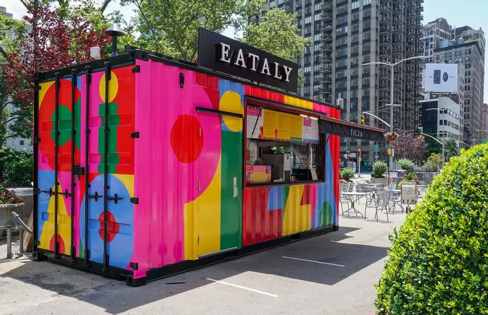 Shipping Container Bar - Fast Food Kiosk & Coffee Cafe