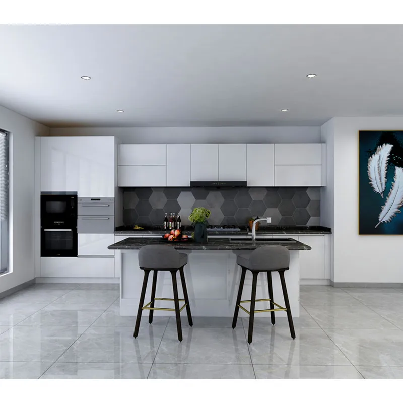 Acrylic Unique Inbuilt Modular Luxury Modern Designs Unit Set Kitchen ...