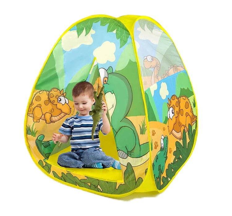 Dinosaur Triangle Kids Play And Collect Ocean Ball Tent For Kids ...