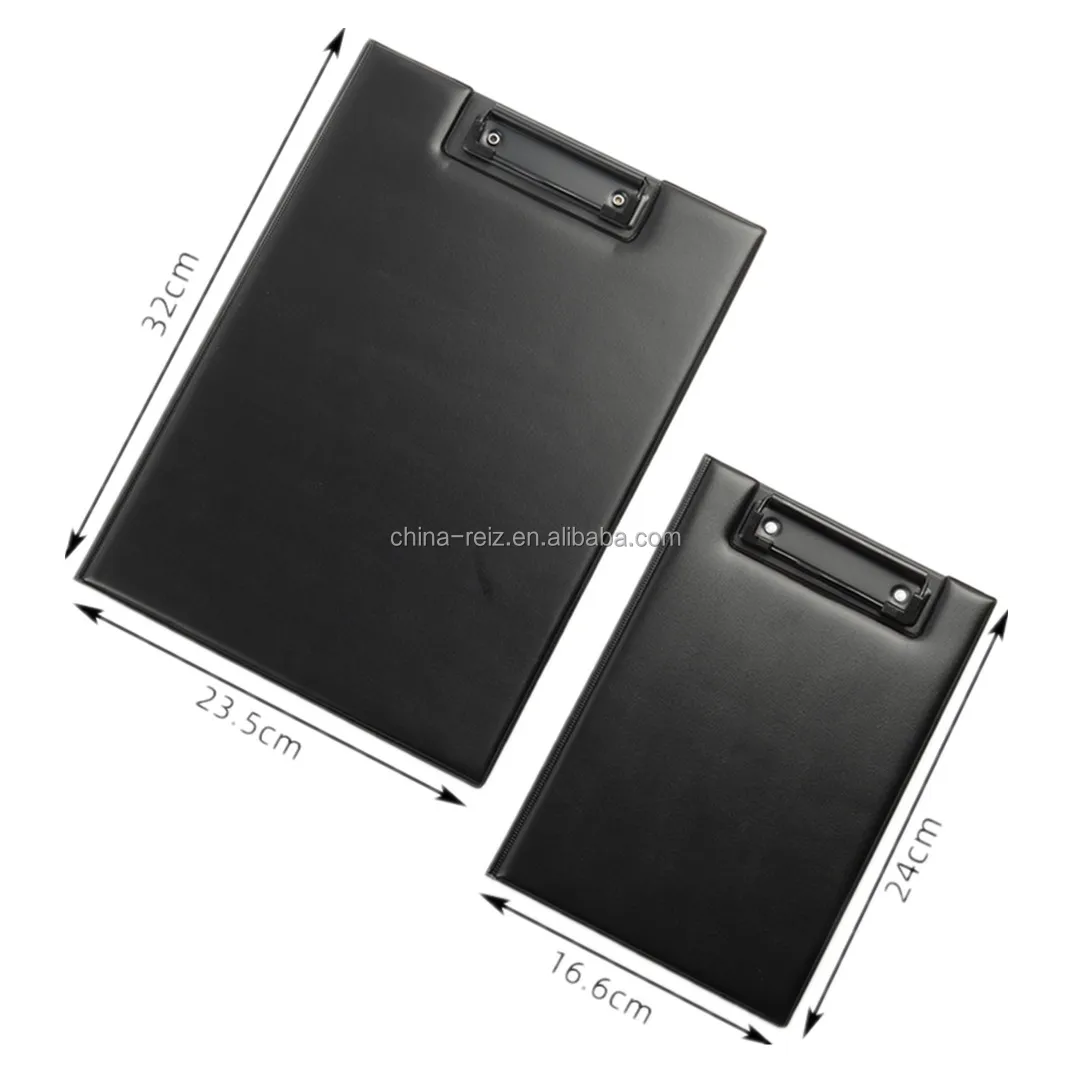 Premium PU Leather Foldable Clipboard with Customized Logo
