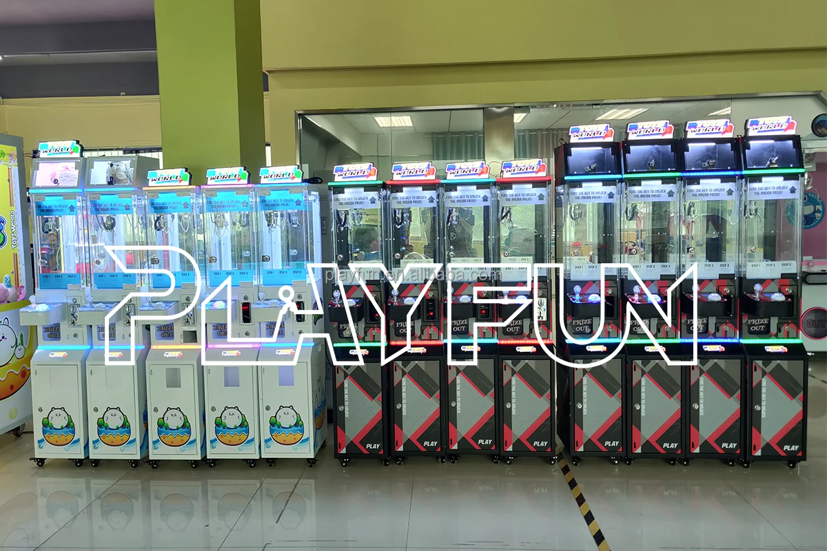 Playfun Wholesale Coin Operated Toys World Candy Vending Mini Claw ...