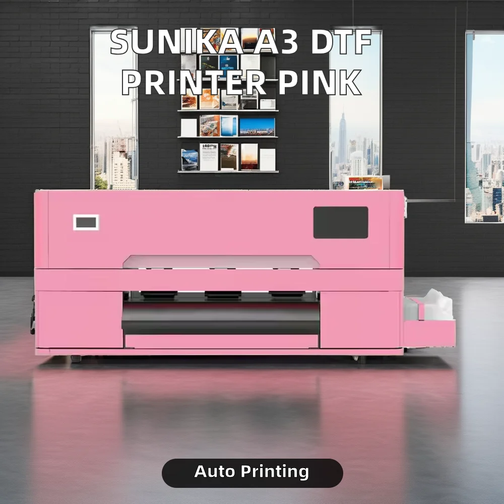 Sunika A3 DTF Pink Color Printer Epson XP600 30cm Automatic DTF Inkjet ...