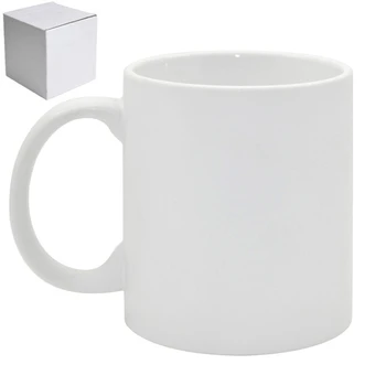 White 11oz 3a Minimalist Ceramic Coffee Mugs Plain White Coffee Mugs ...