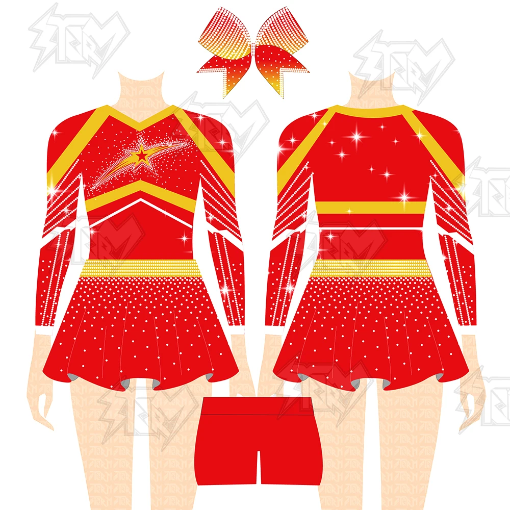 Adult Cheerleading Uniform,Embroidered Cheerleading Logo,Sublimated ...