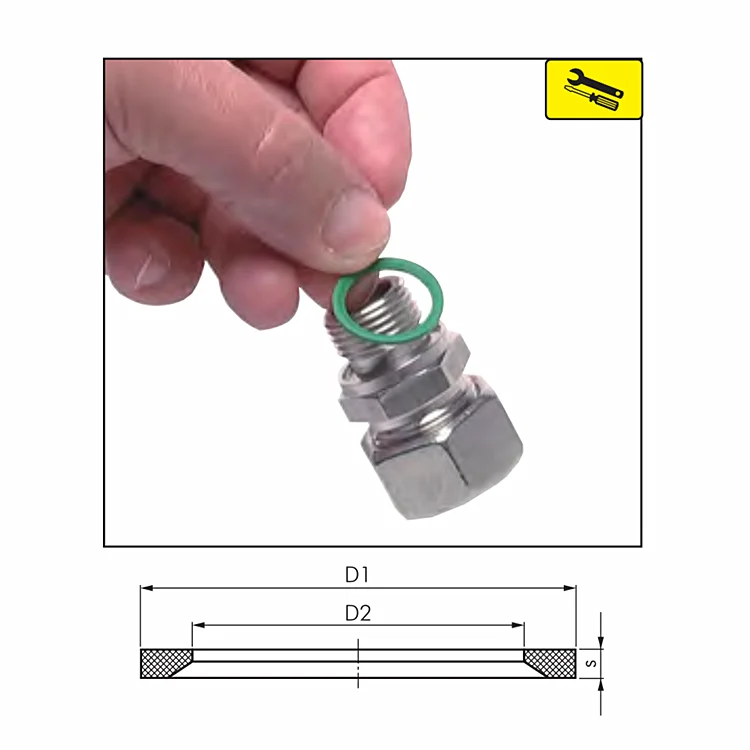 ED Ring Profile Rings - NBR FKM Rubber Seals for Threaded Connectors ...