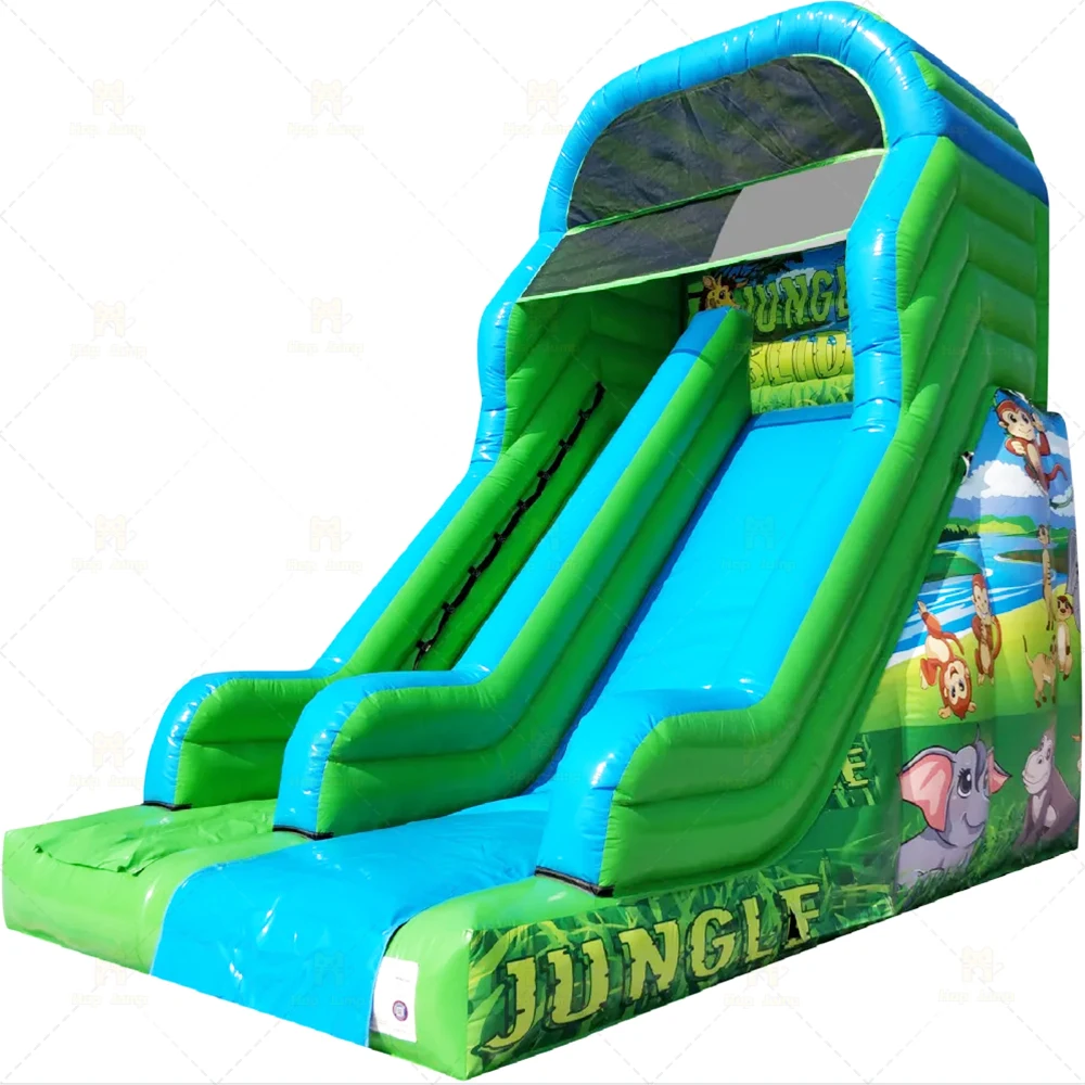 Custom Commercial Outdoor Animal Sea World Slides Inflatable Dry Slides ...