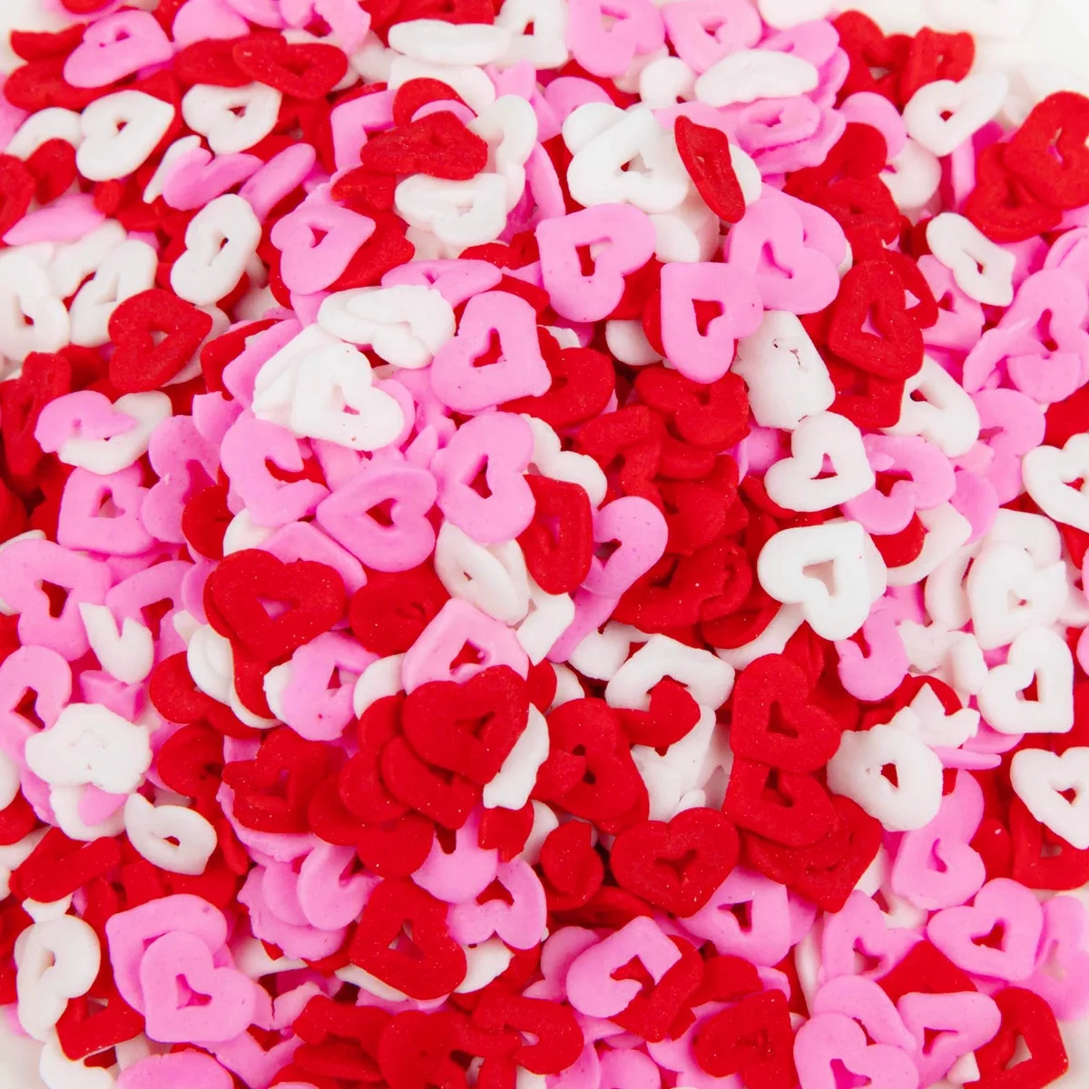 Valentine 3D Big Heart Press Candy Sprinkles for Wedding Bakery Decoration