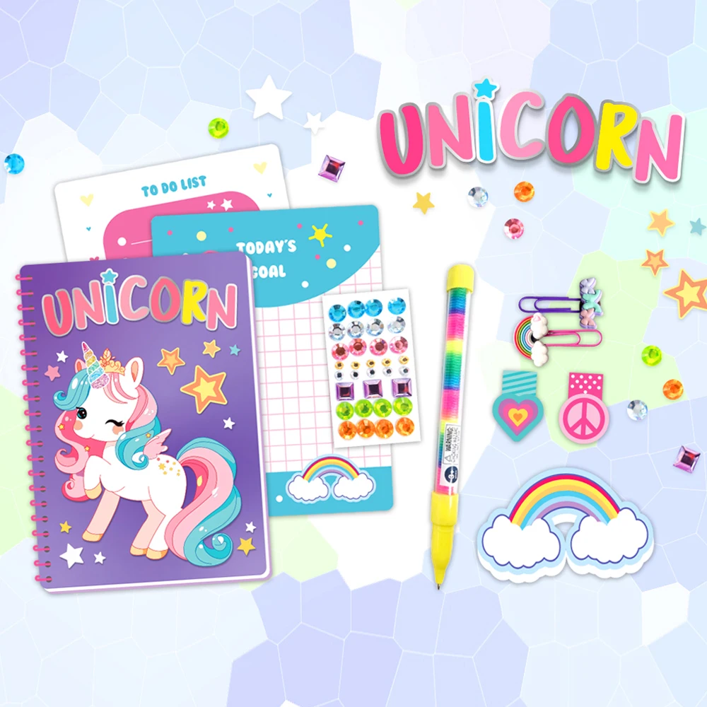 Custom Diy Unicorn Kids Funny Backpack With Activity Set Gifts for Boys ...