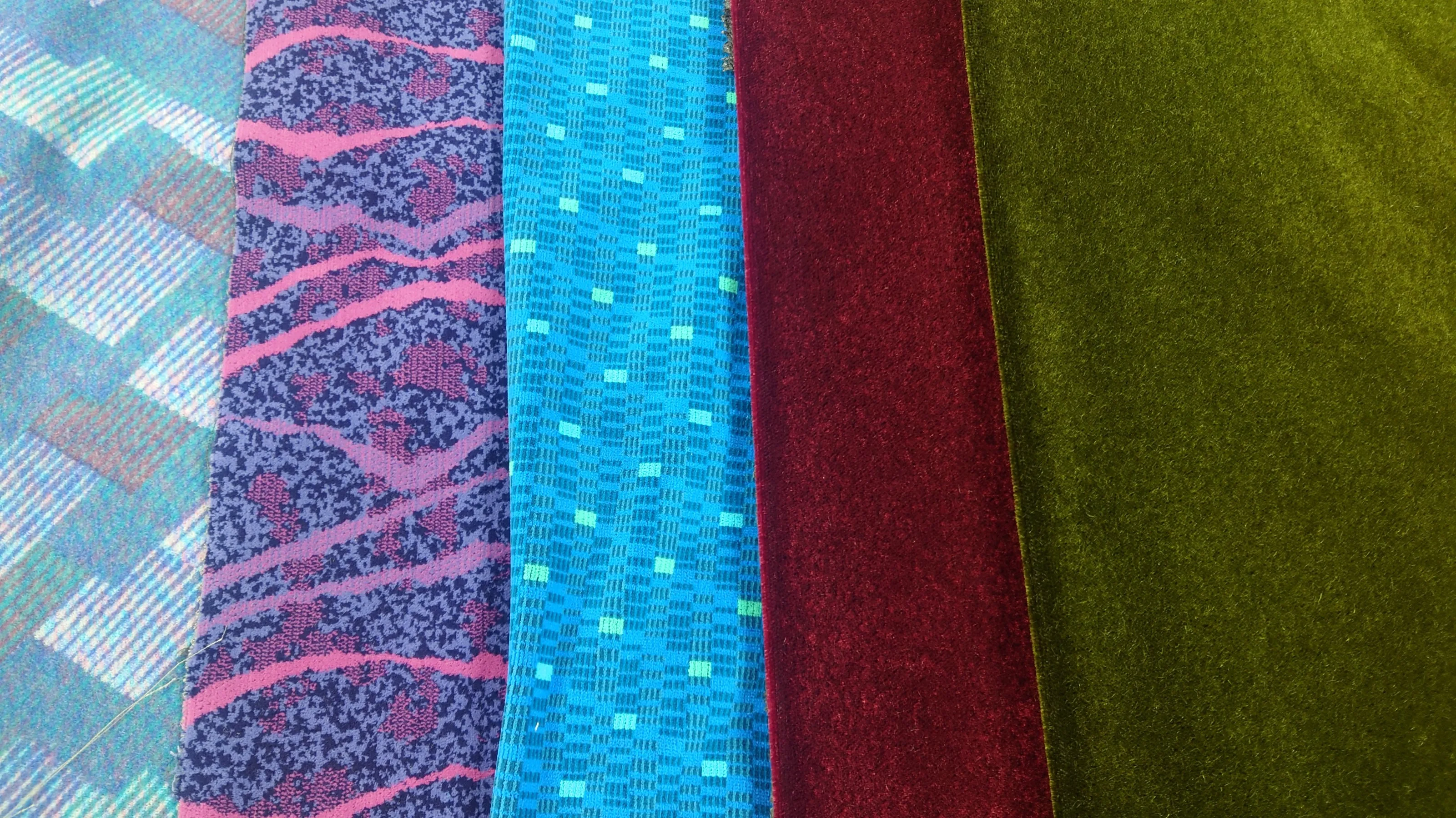 High Quality Train Car Seat Moquette Japan Women's Embellished Fabric