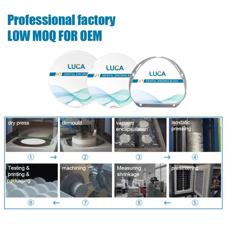 3d Pro Aesthetic Restoration Cad Cam White Zirconia Block Multilayer ...