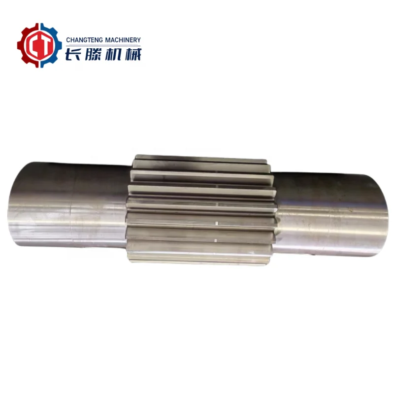 Custom Forged Large Diameter Cylindrical Gear Gear Shaft Mechanical ...