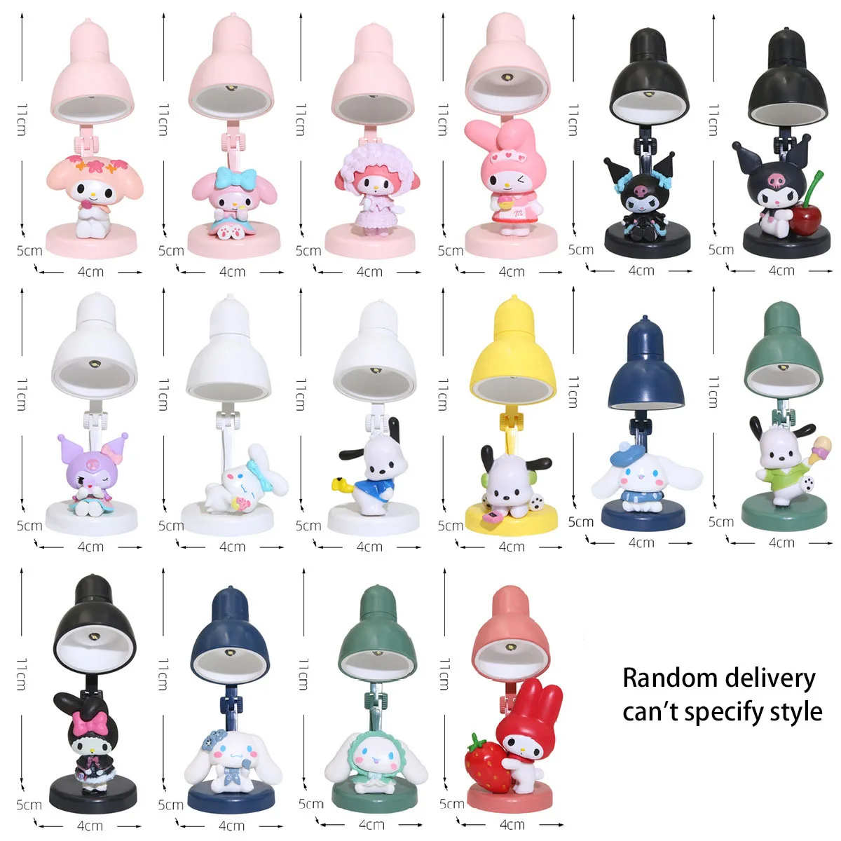 Blind Box Mini Kuromi Melody Cinnamoroll Pochacco Led Night Light Table ...