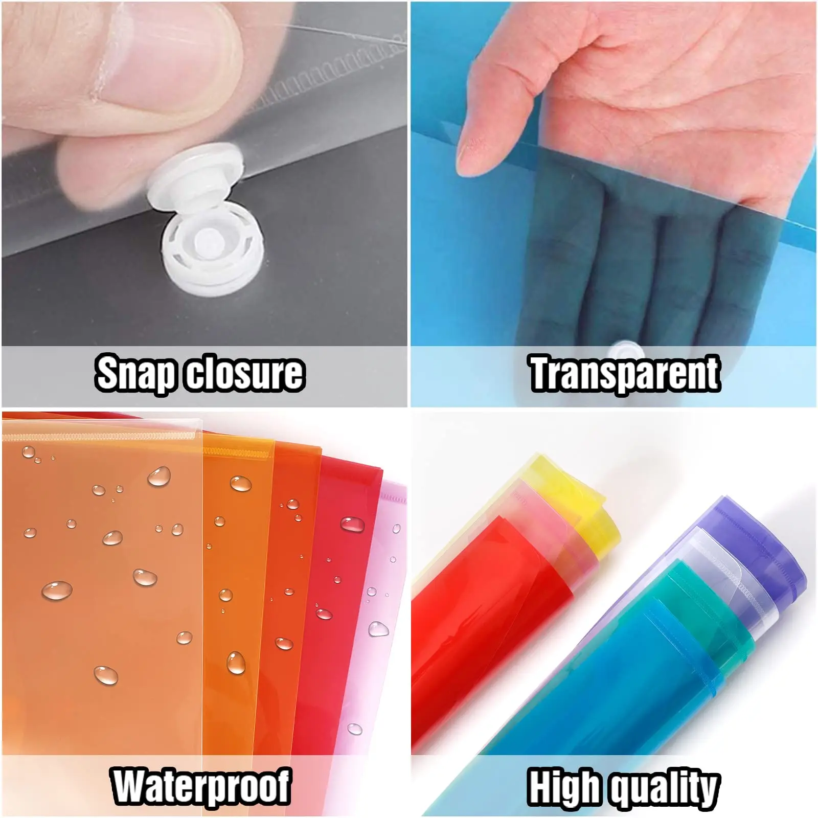 Transparent Plastic A4 Envelopes - Secure & Customizable