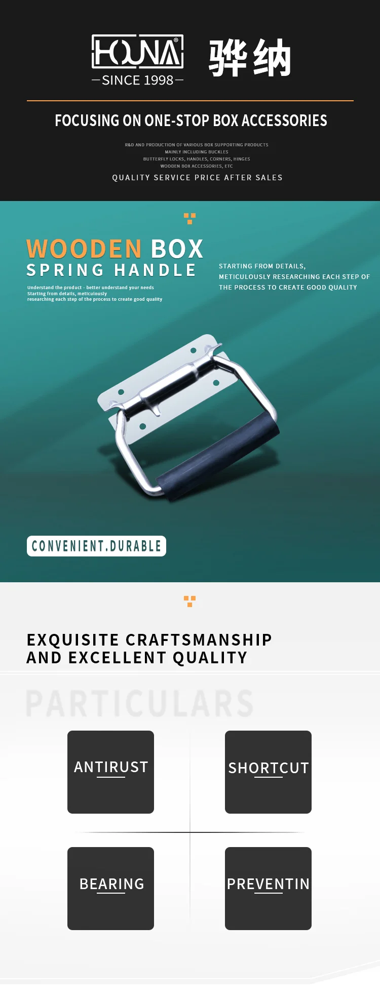 Toolbox Air Box Handle Box Handle Industry 304 Stainless Steel Spring ...