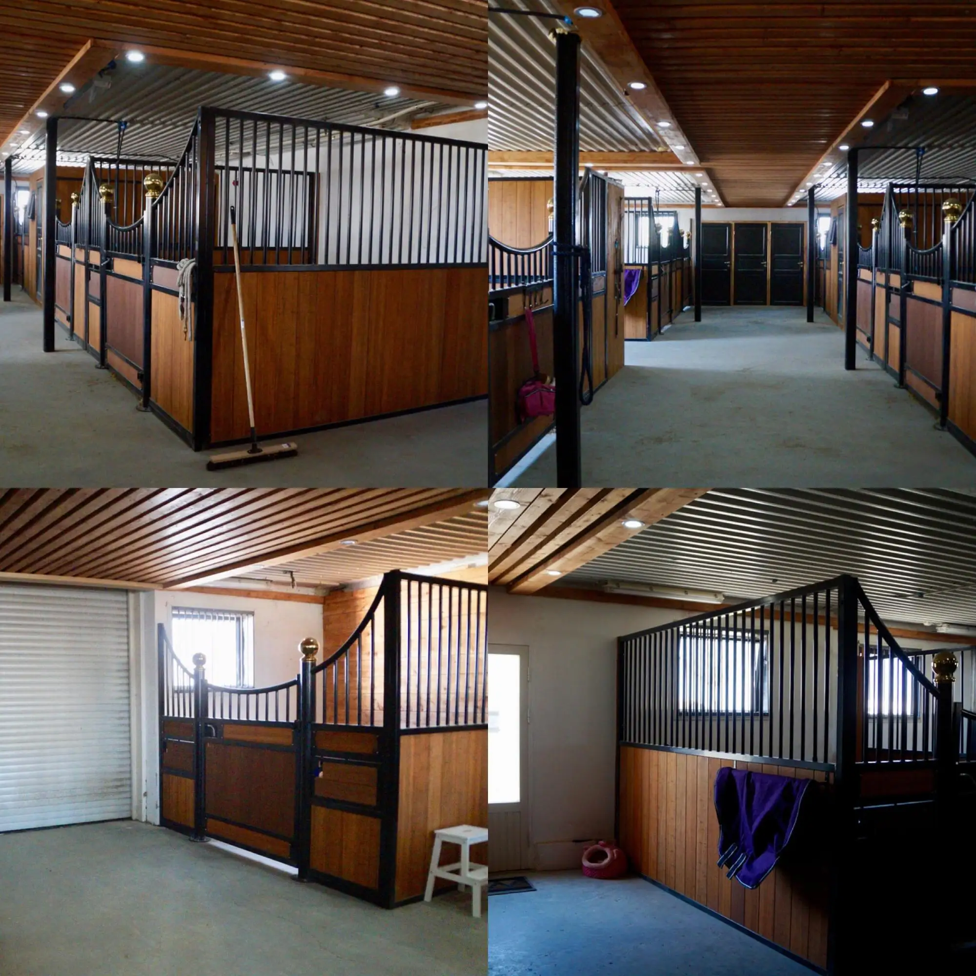 Portable Movable Horse Stalls with Roof Temporary Stable Luxury Durable ...