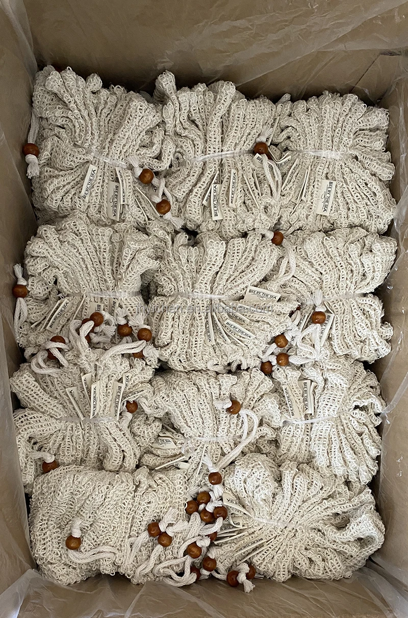 Eco Friendly 4x6inch Natural Cotton Soap Saver Mesh Pouch Net Soap Bags ...