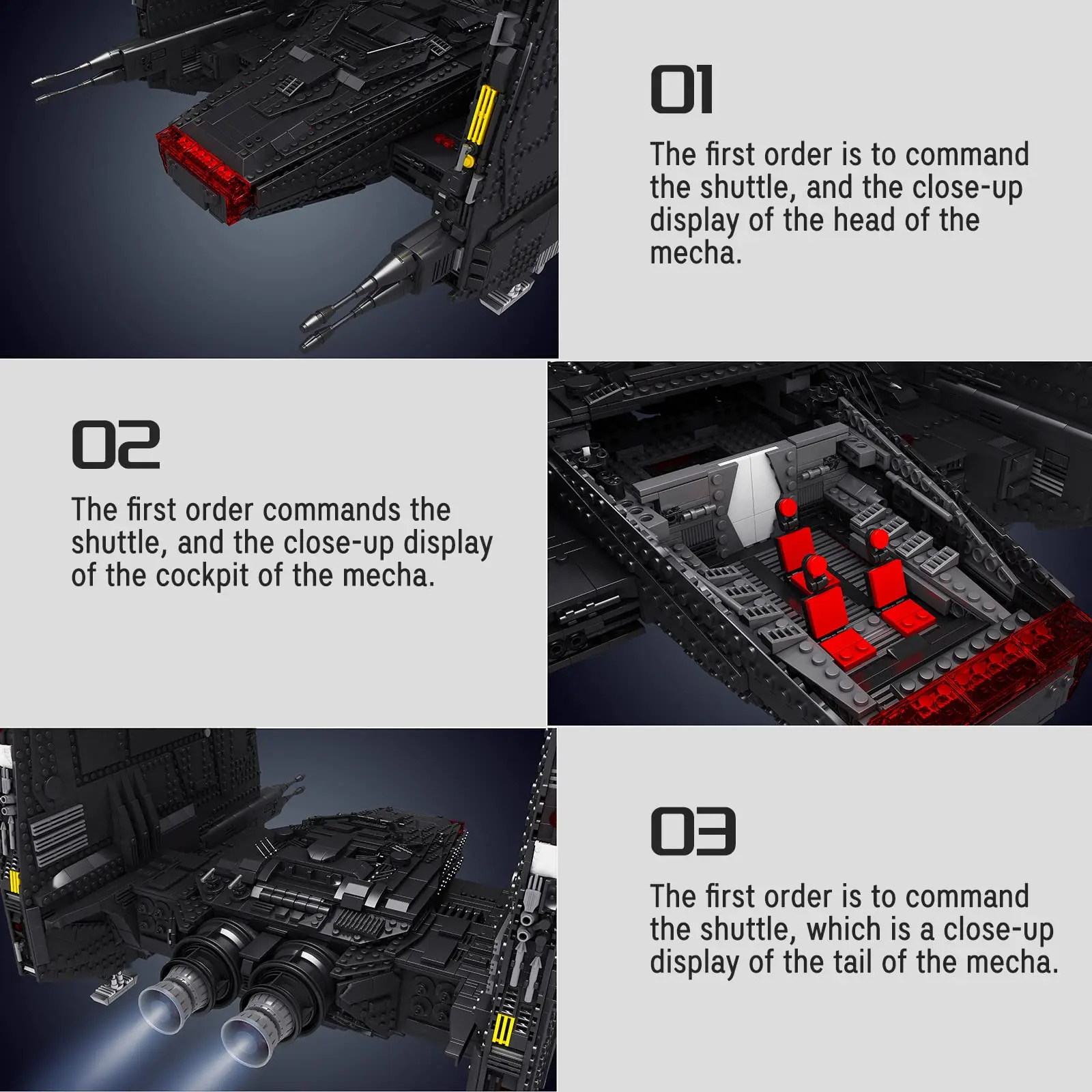 Mould King New Model 21011 Star Plan Ucs Command Shuttle Upsilon Space ...