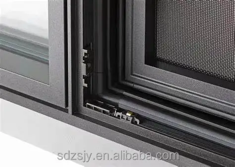 Modern Design Aluminum Casement Window Swing Open Style With Steel ...