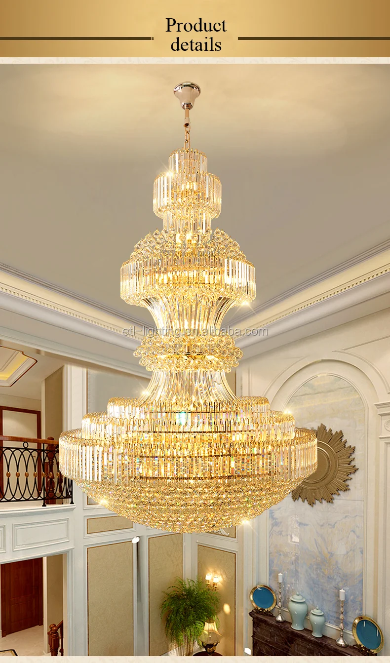Extra Large Luxury Crystal Chandeliers for Banquet Halls – Elegant ...