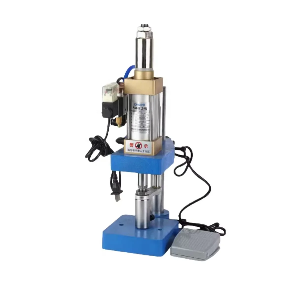 Small Single Column Pneumatic Press 120Kg Punching Machine & Flat Press ...