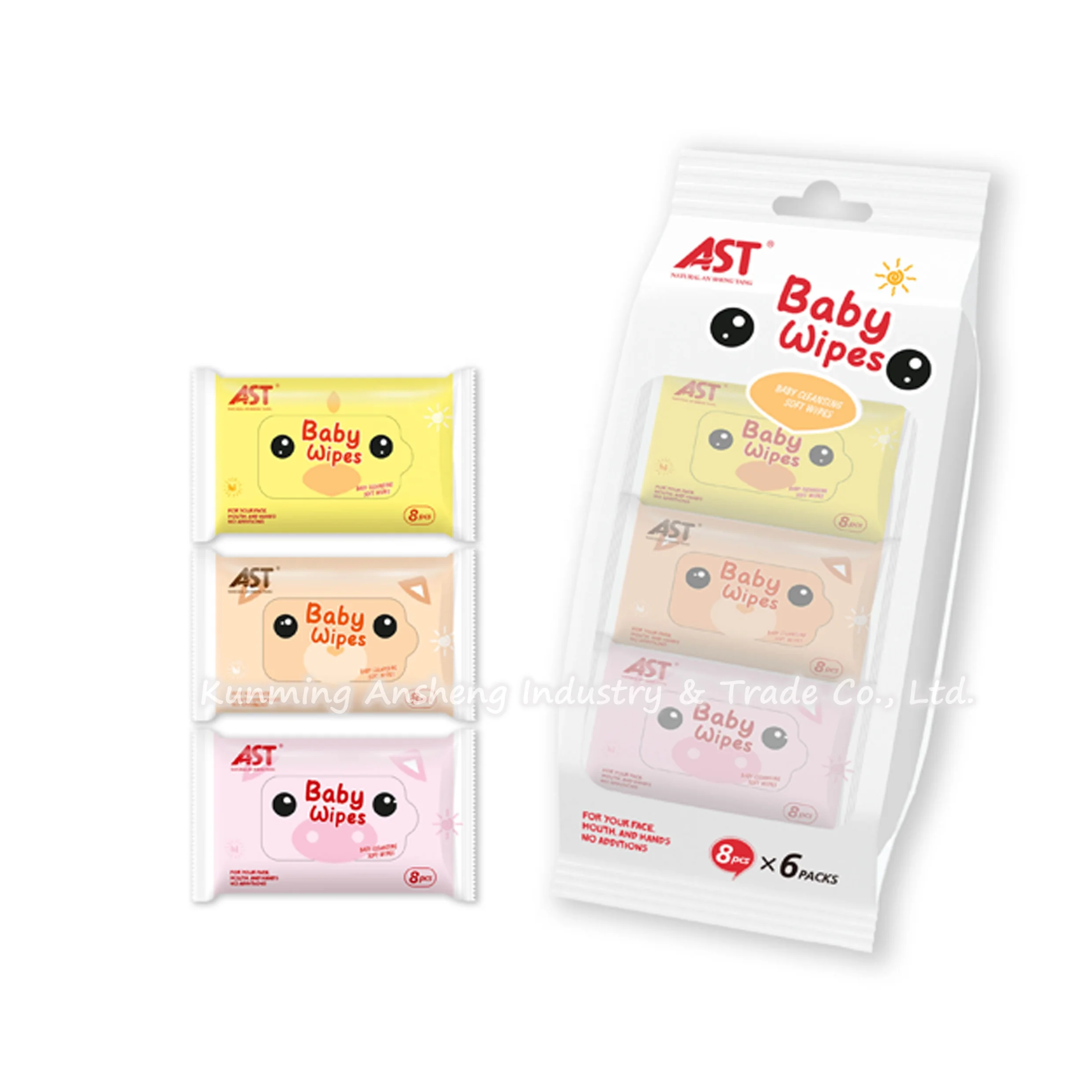 Multipurpose Disposable Wet Tissues Mini Alcohol Free Children Baby ...