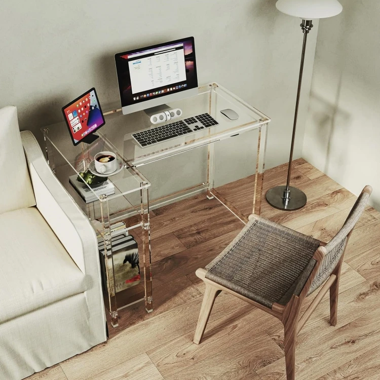 Lucite corner desk store
