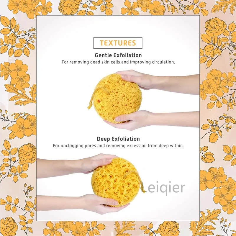 Custom Logo Wholesale Natural Loofah Sponge for Bath Shower Dual ...