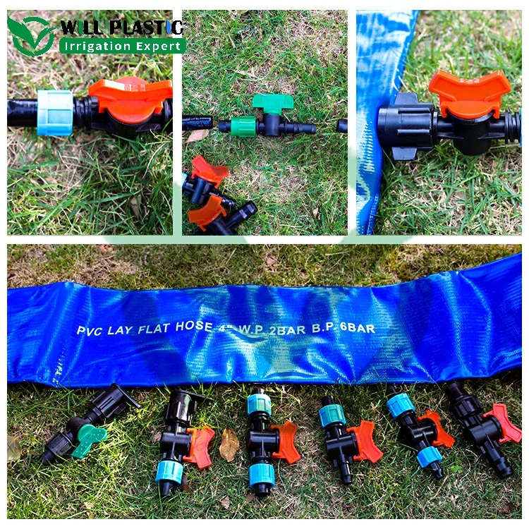 Plastic Drip Valve Tape Valve for Lay Flat Hose Dn 17 Irrigation Mini ...