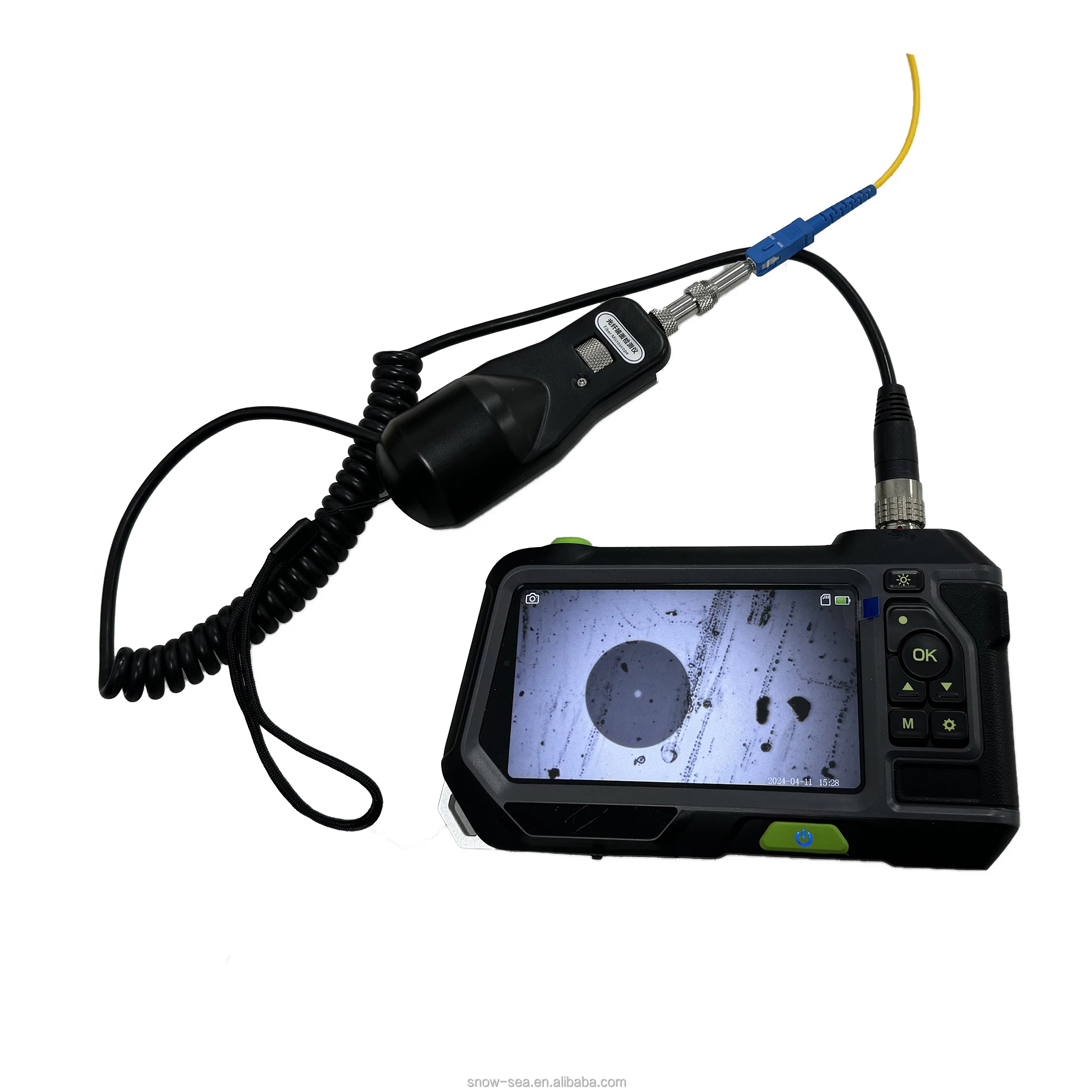 Optical Fiber Inspection Scope with Cleaning Tool Kits