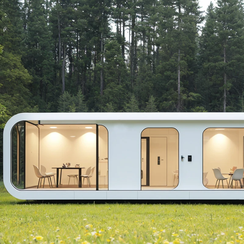 Light Steel Structure Double Story Prefabricated Apple Home Pod 20Ft ...