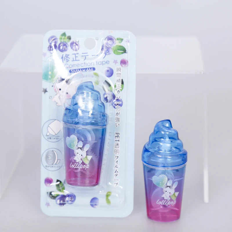 Kawaii Cute White Correction Tape New Release Cartoon Drink Shape ...