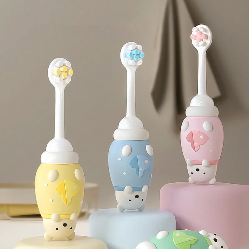 Cute Cartoon PBT Kids Toothbrush Soft Ten Thousand Baby Toothbrush Non ...