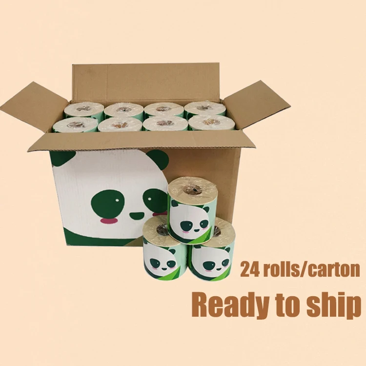 24 Rolls Virgin Bamboo Pulp Water Soluble Biodegradable Toilet Paper ...