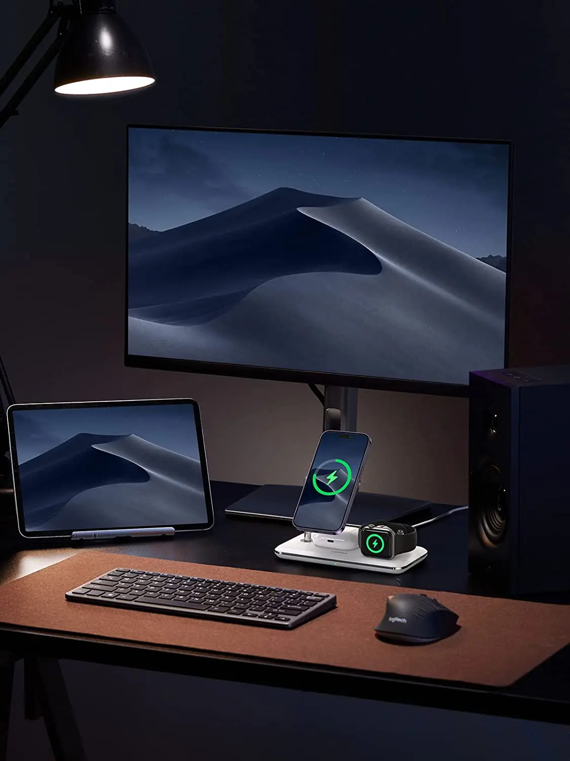 UGREEN 3 in 1 Wireless Charging Station - 15W Fast Charging