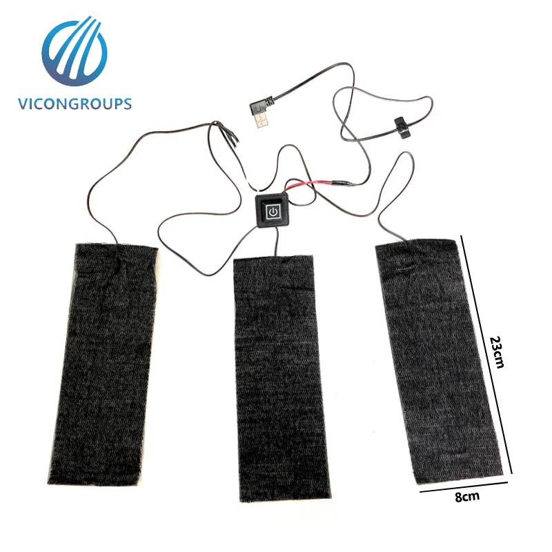 Usb Battery Electric Warming Heating Pads 12v/7.4v/5v Switch And ...