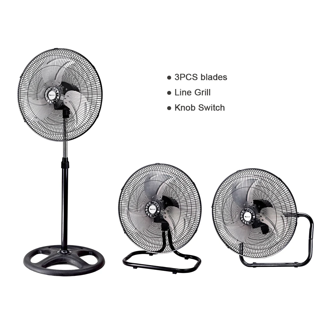 18 Inch Industrial 3 in 1 Fan - Low Noise & Strong Wind
