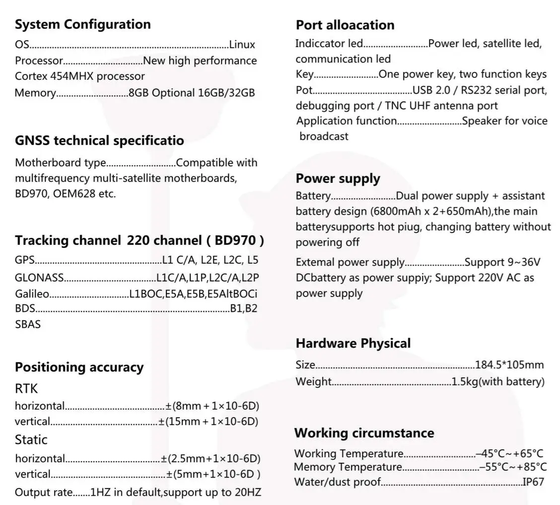 Mejor Precio RTK GPS GNSS RTK Base Rover KQ GEO M8 fieldgenius Survce ...