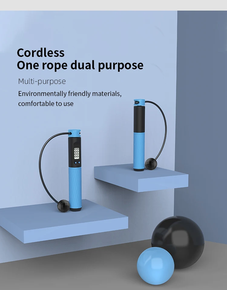 Oulang Custom Adjustable Steel Wire Jump Rope Weighted Speed Jump ...