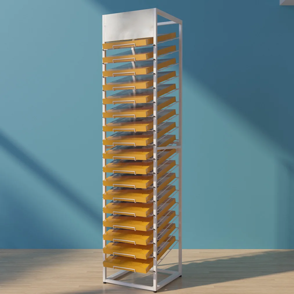 Customizable Stationery Store Display Shelves Metal A3 12x12 4k Paper ...